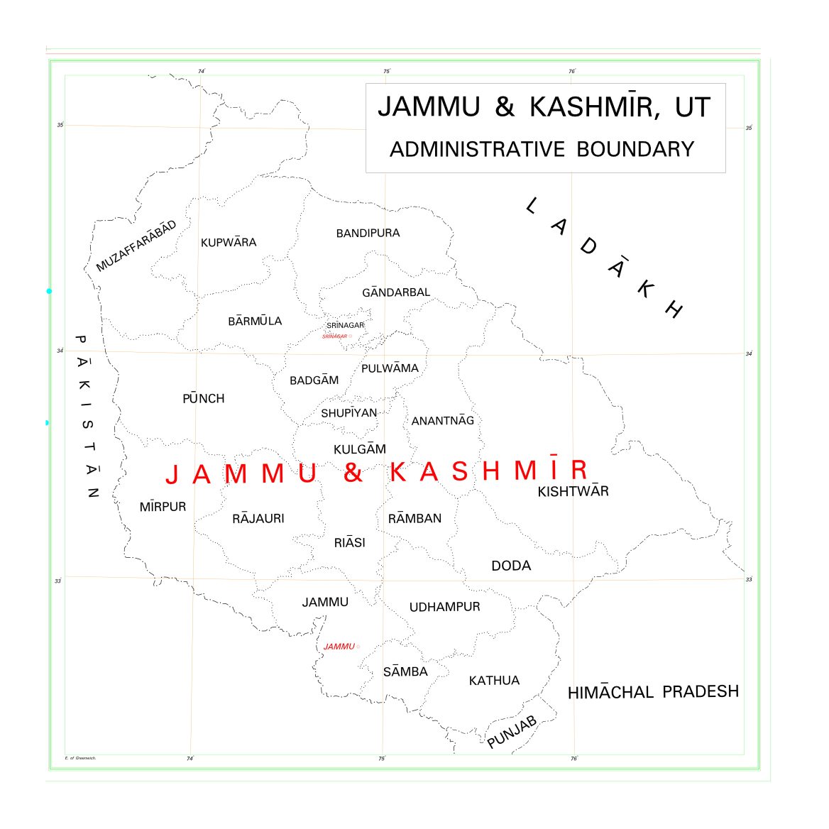 Govt Releases New Maps of J&K, Ladakh – Kashmir Observer