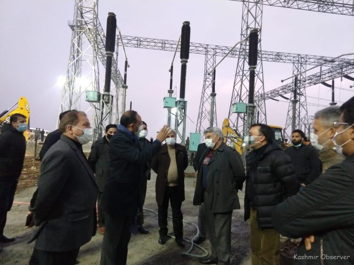 Kansal Inspects Hydro Power Project Kangan, Alesteng Grid Station ...