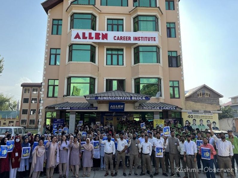 Allen Career Institute Srinagar Felicitates Allen NEET Toppers ...
