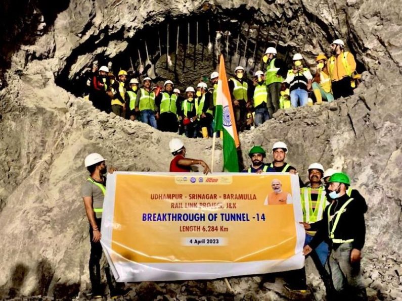 Banihal-Katra Railway Link: Digging Work Completed On T-14 Tunnel – Kashmir Observer