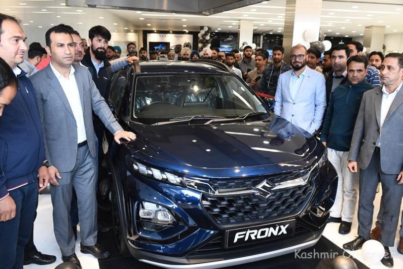 Shape Of New Sporty Compact SUV FRONX Launched At Nexa Hyderpora ...