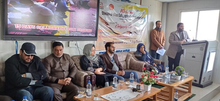 15-Day Calligraphy Workshop Inaugurated At Chadoora – Kashmir Observer