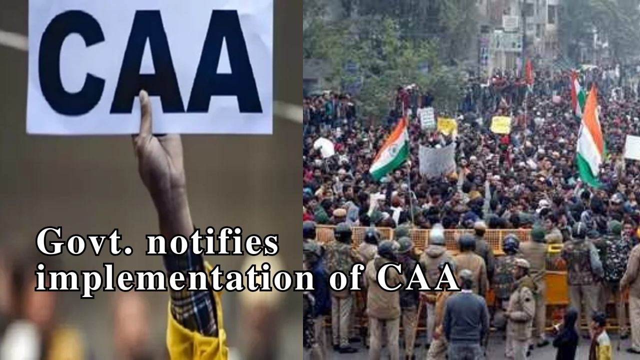 Video: Govt Notifies Implementation Of CAA – Kashmir Observer