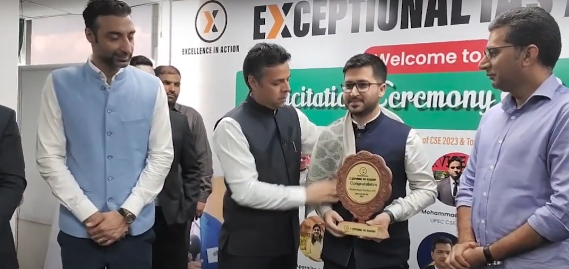 Exceptional IAS Academy Hosts Felicitation Ceremony Of Its UPSC CSE ...