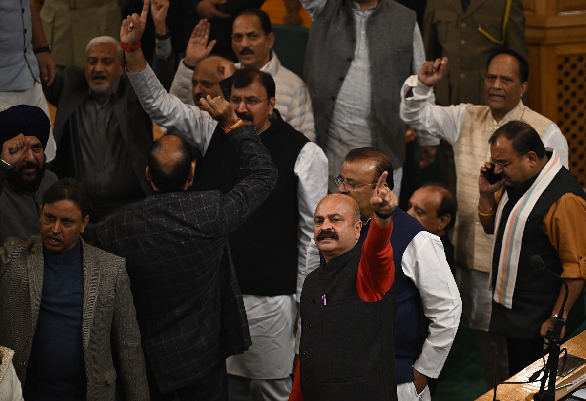 ‘Jai Shri Ram’ Chants Echo In J&K Assembly Amid Uproar By BJP – Kashmir ...