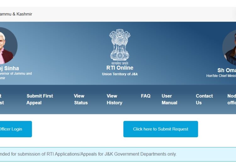 Finally, RTI To Go Online In J&K! – Kashmir Observer