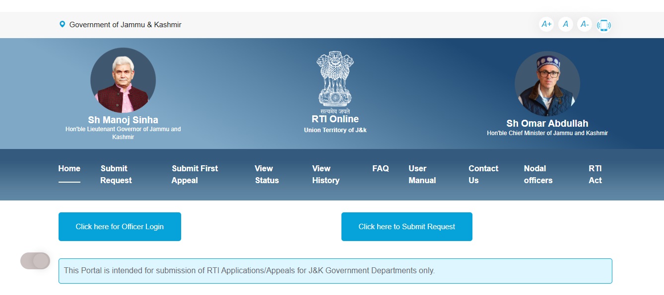 RTI Portal Fully Functional: IT Deptt – Kashmir Observer