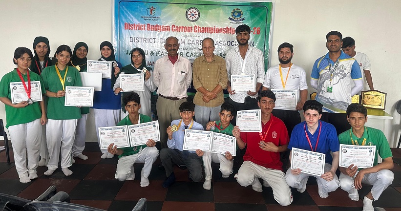 District Budgam Carrom Championship 2025-26 Concludes At DPS – Kashmir Observer