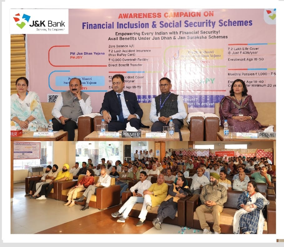 J&K Bank Organises Mega Camp On Financial Inclusion At Satwari, Jammu ...