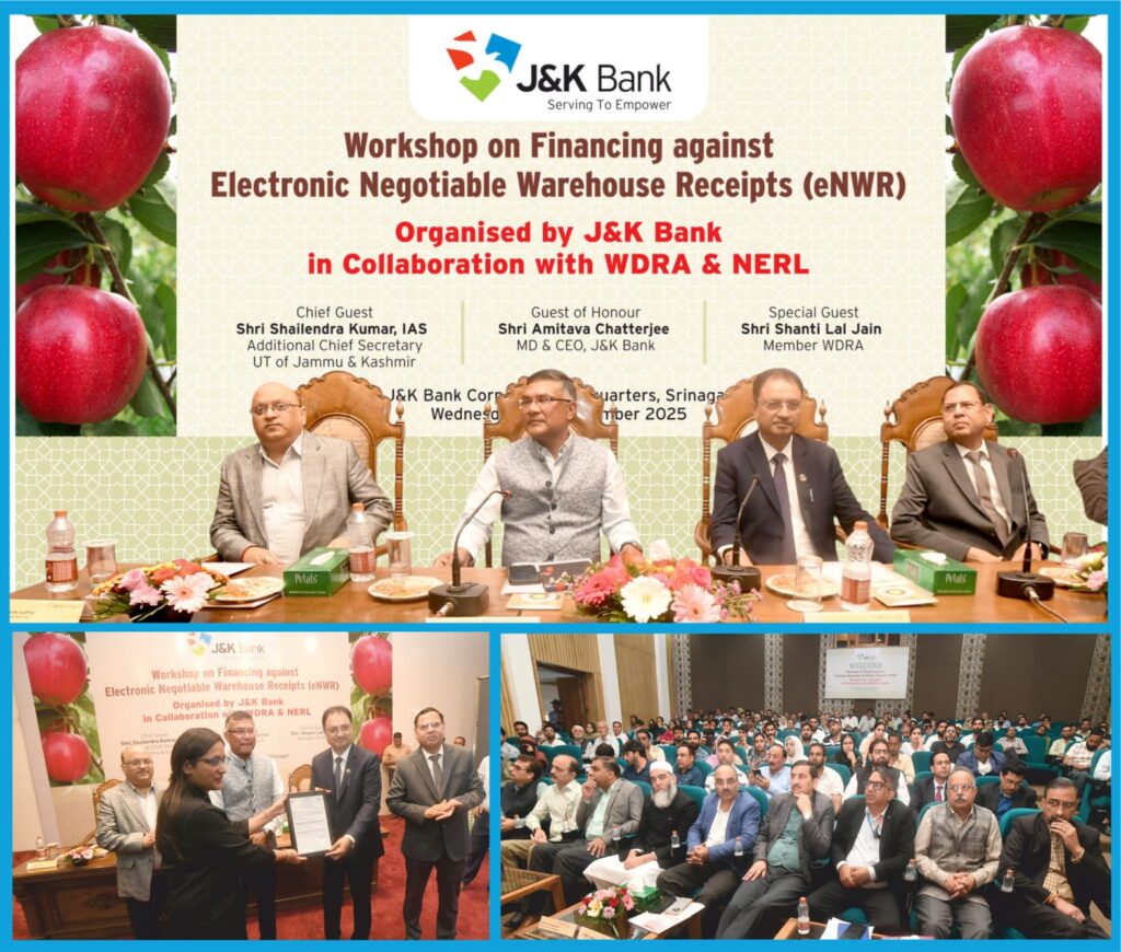 J&K Bank Organizes Workshop On eNWR With WDRA, NERL – Kashmir Observer