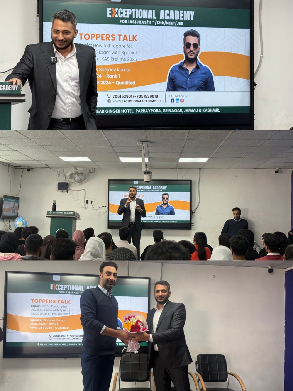 Toppers Talk Held at Exceptional Academy, Srinagar – Kashmir Observer